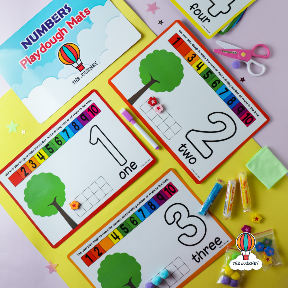 Numbers Playdough Mats | The Journey