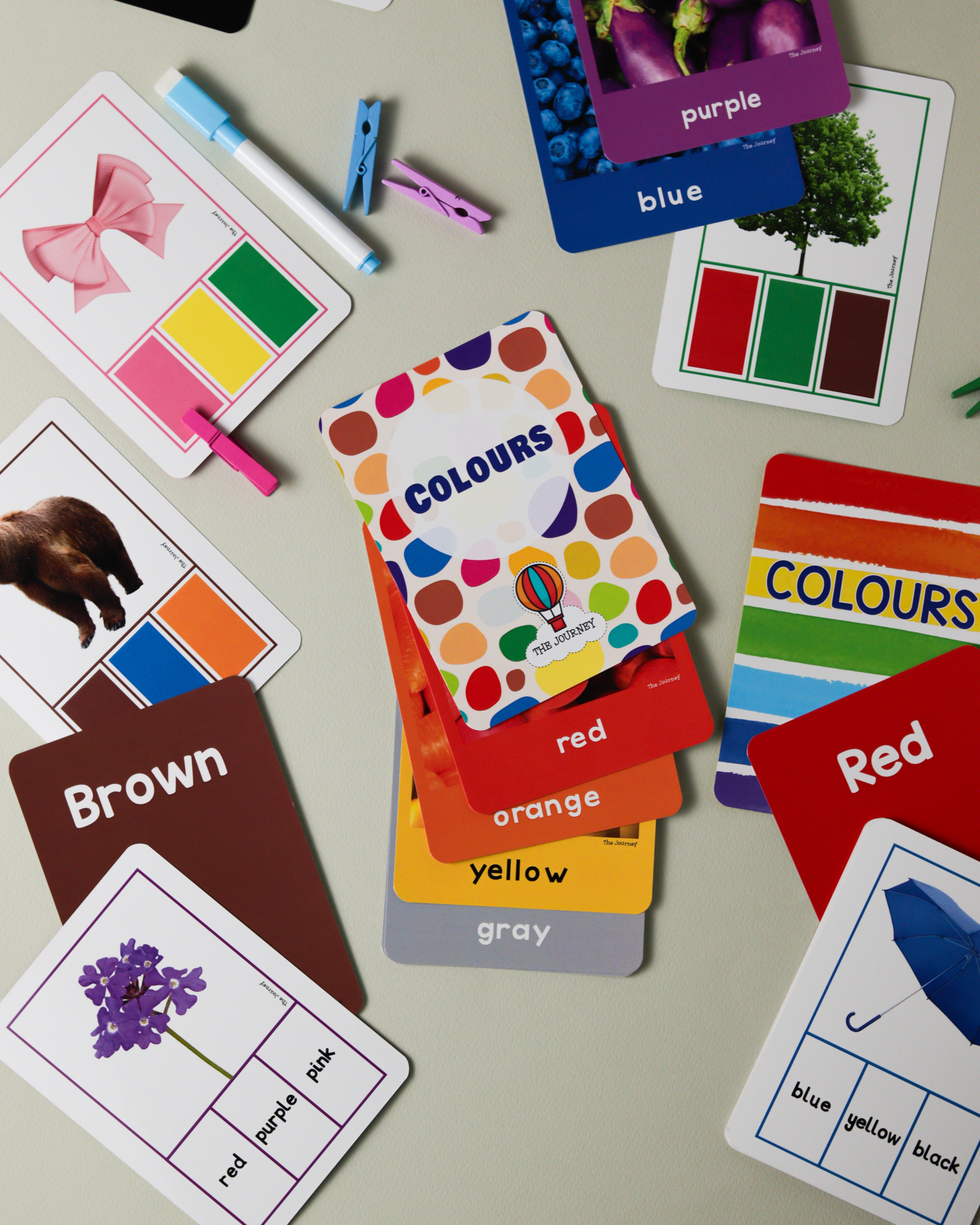 Interactive English Colours Flashcards – The Journey